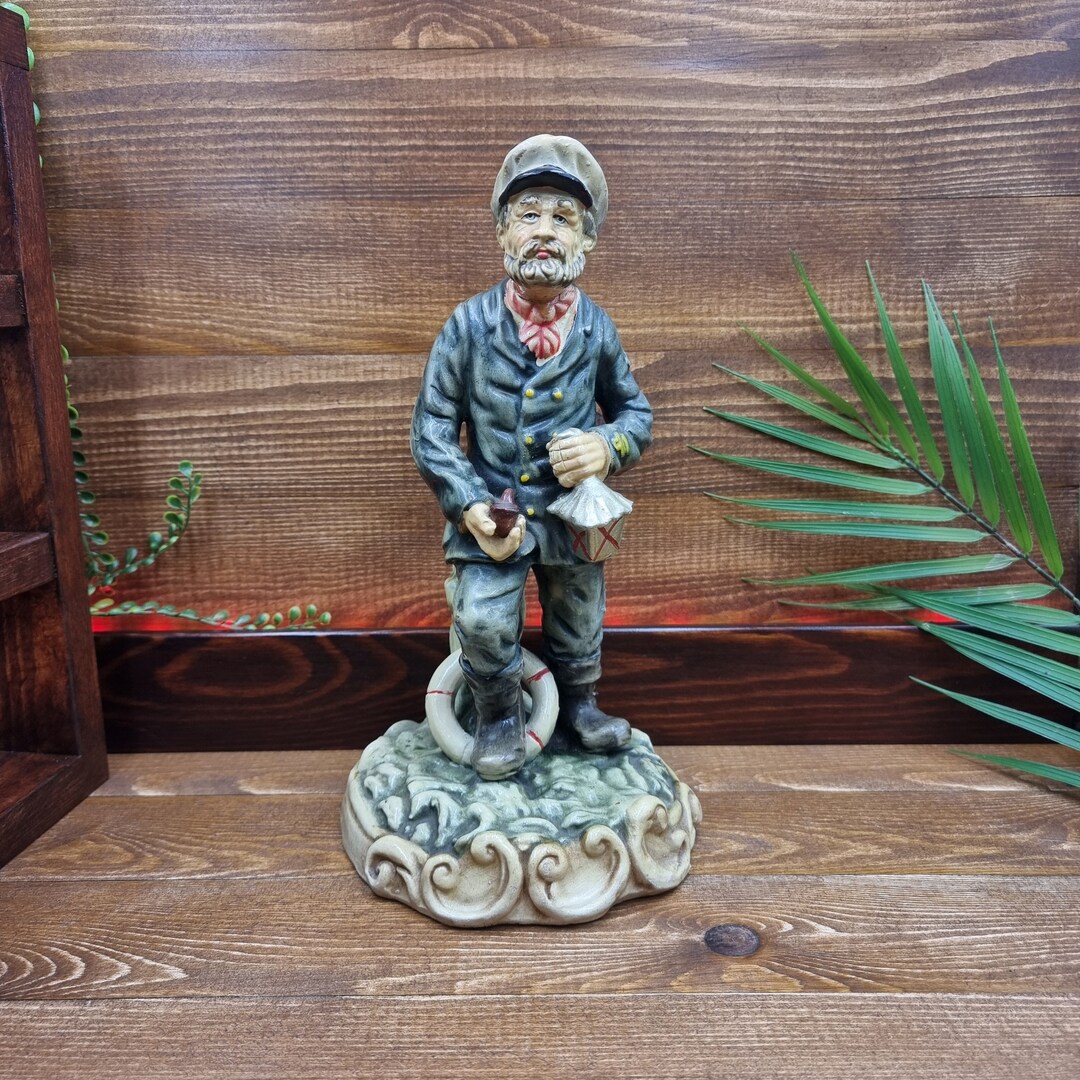 Capodimonte Style Captain Figurine, Made in 1950s Italy, Home Decor - Etsy