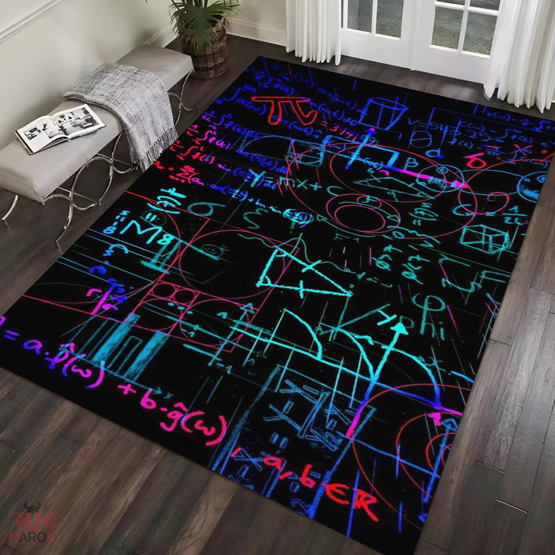 Math Rug, Science Carpet, Educational Rug, Pi Mat, Teacher Rug, Teen ...