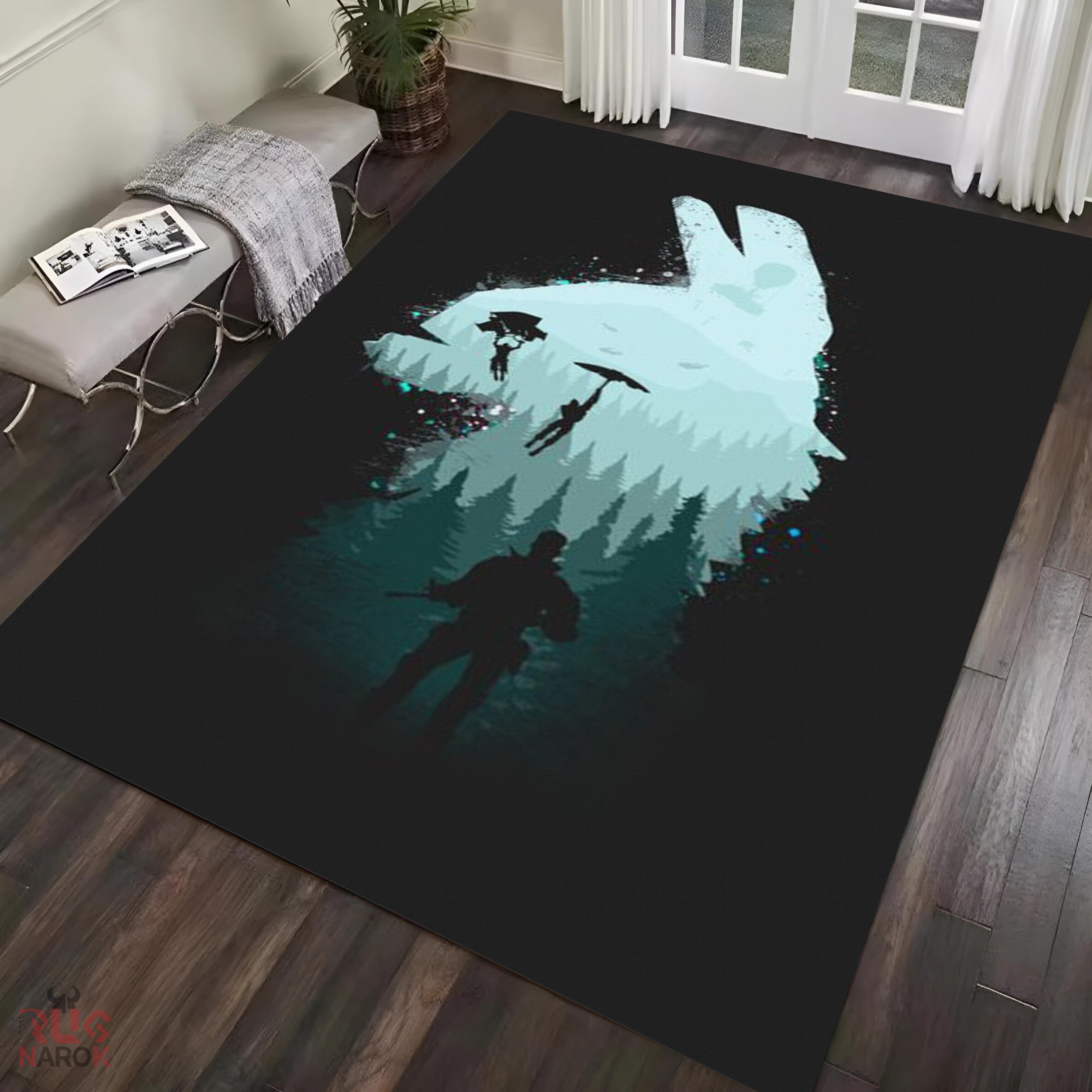 Gaming Room Rug, Gamer Mat, Playboy Rug, FPS Game Carpet, Rabbit Rug ...