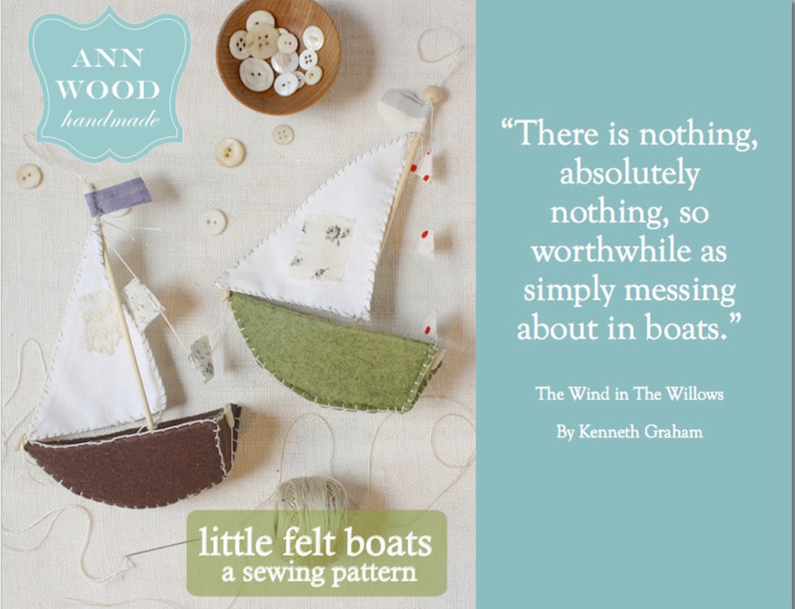 Little Felt Boats : a Sewing Pattern - Etsy