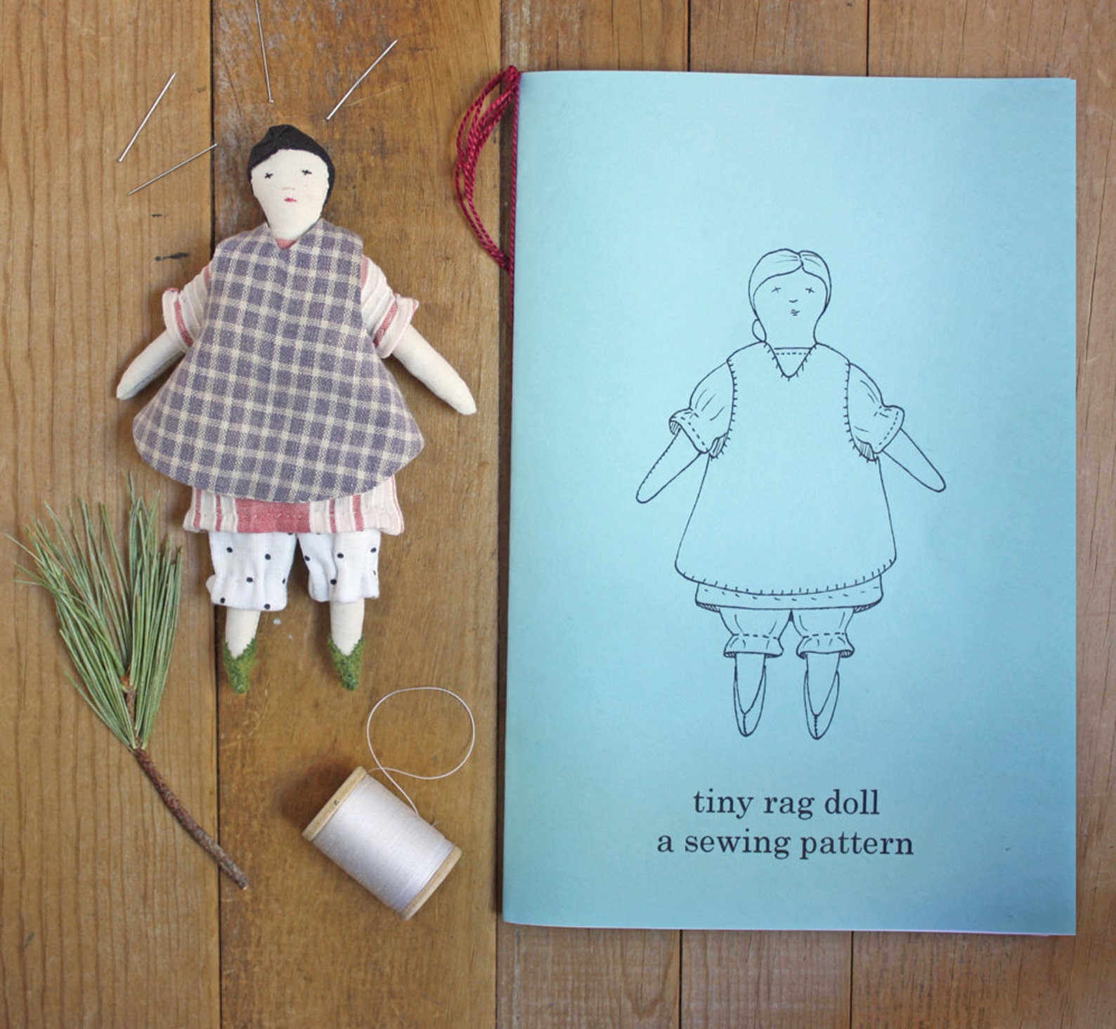 Tiny Rag Doll : Printed Edition - Etsy
