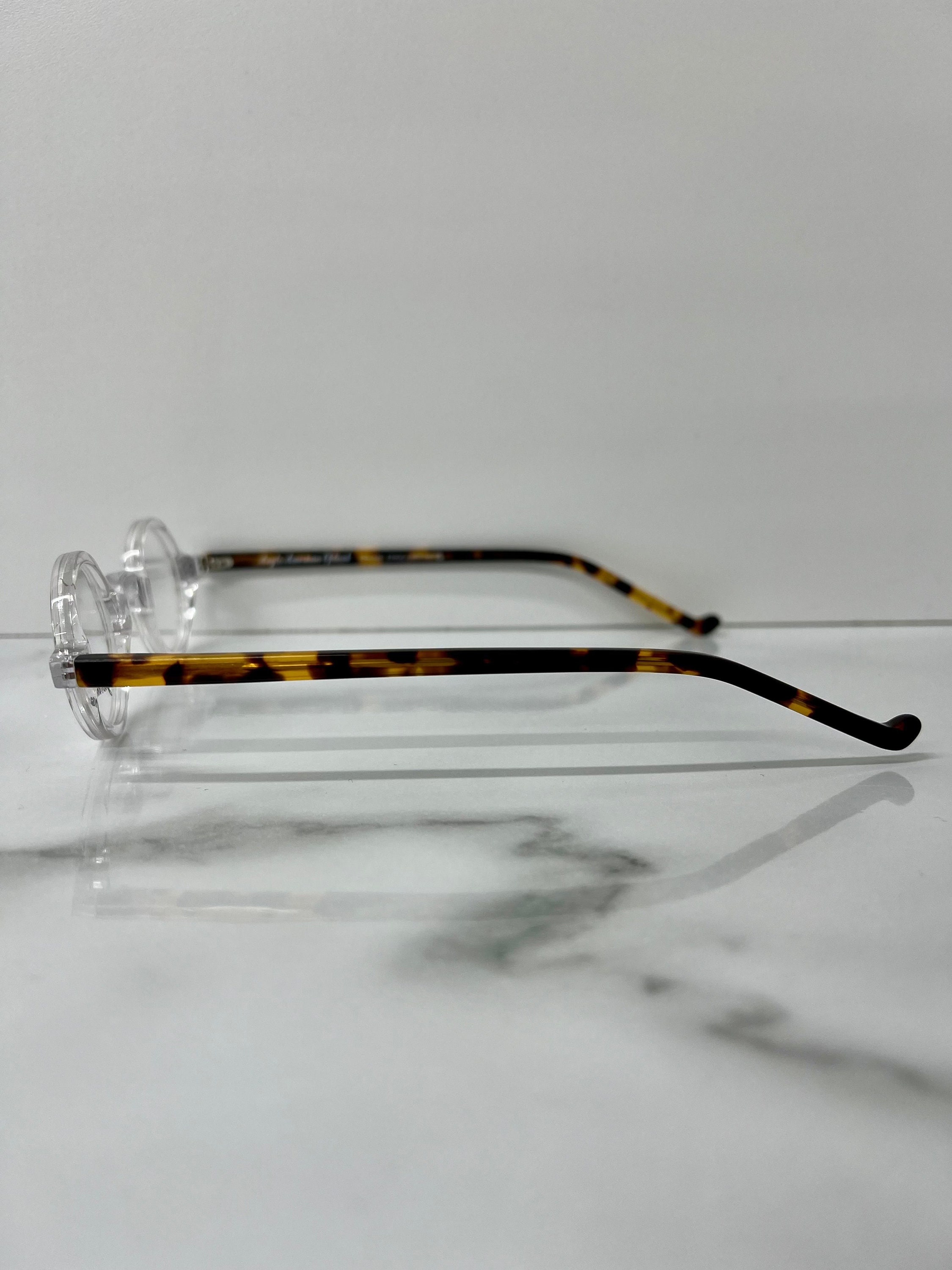Anglo American Groucho Clear & Brown Tortoise Shell Optical Small Round ...