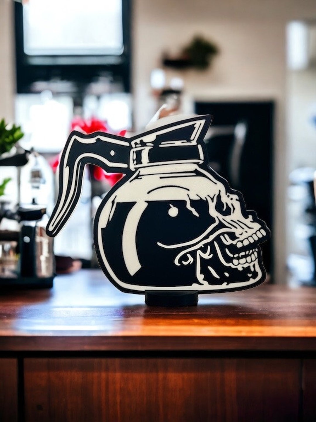 Skull Coffee Tabletop Decor | Desk Buddy - Etsy