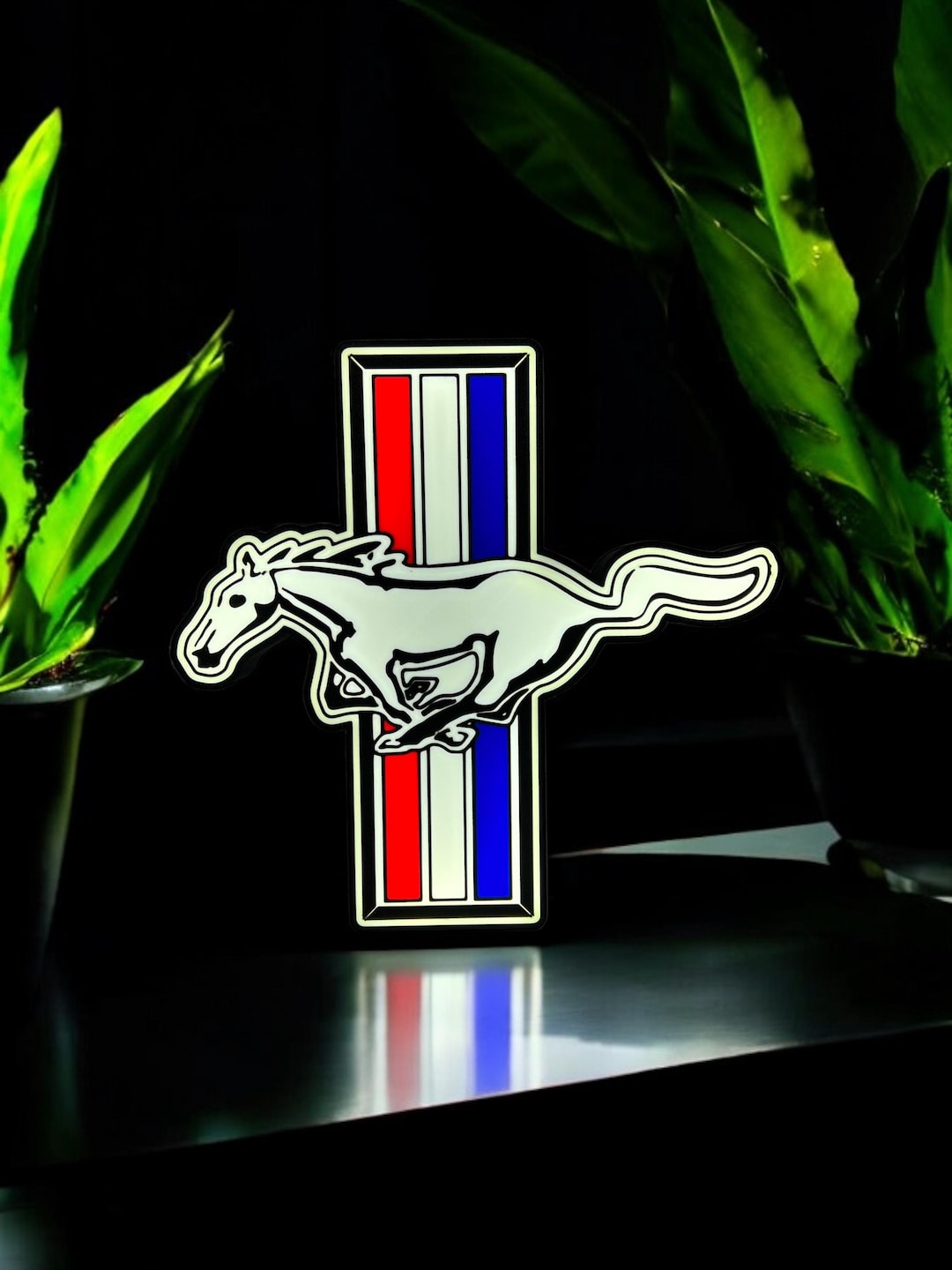 Mustang LED Light Box Sign - Etsy