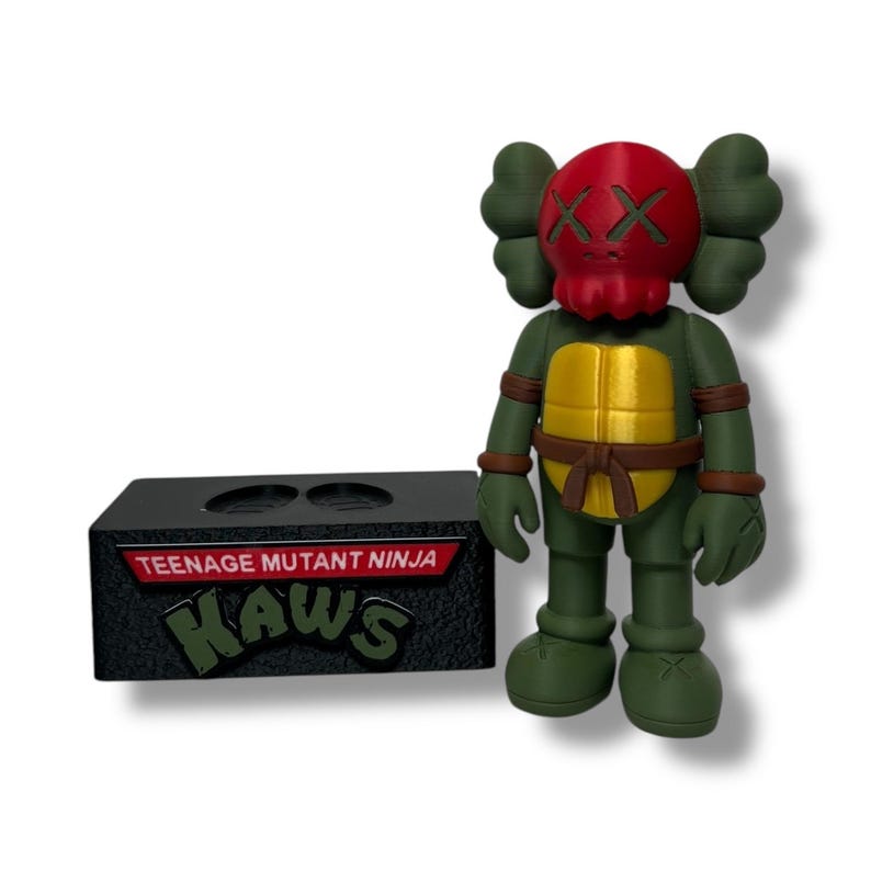 3D Printed Mutant Hero Figure – Ninja-inspired Art Toy With Display - Etsy