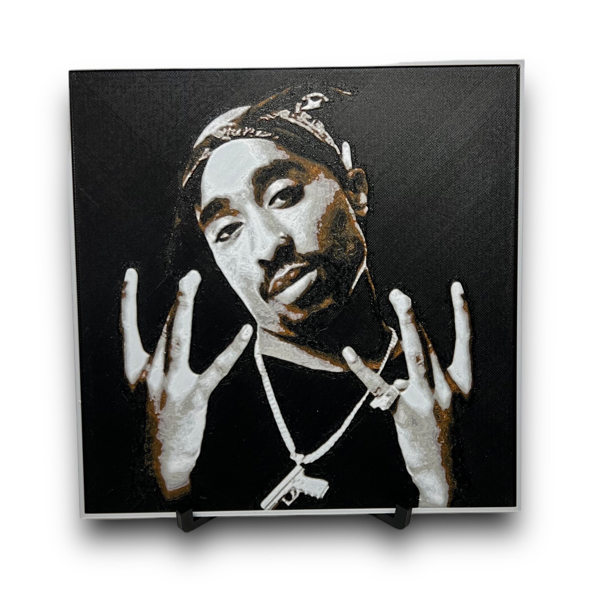 2pac 3D Printed Portrait With Stand - Etsy