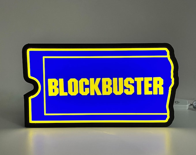 Blockbuster Lighted Sign - Etsy