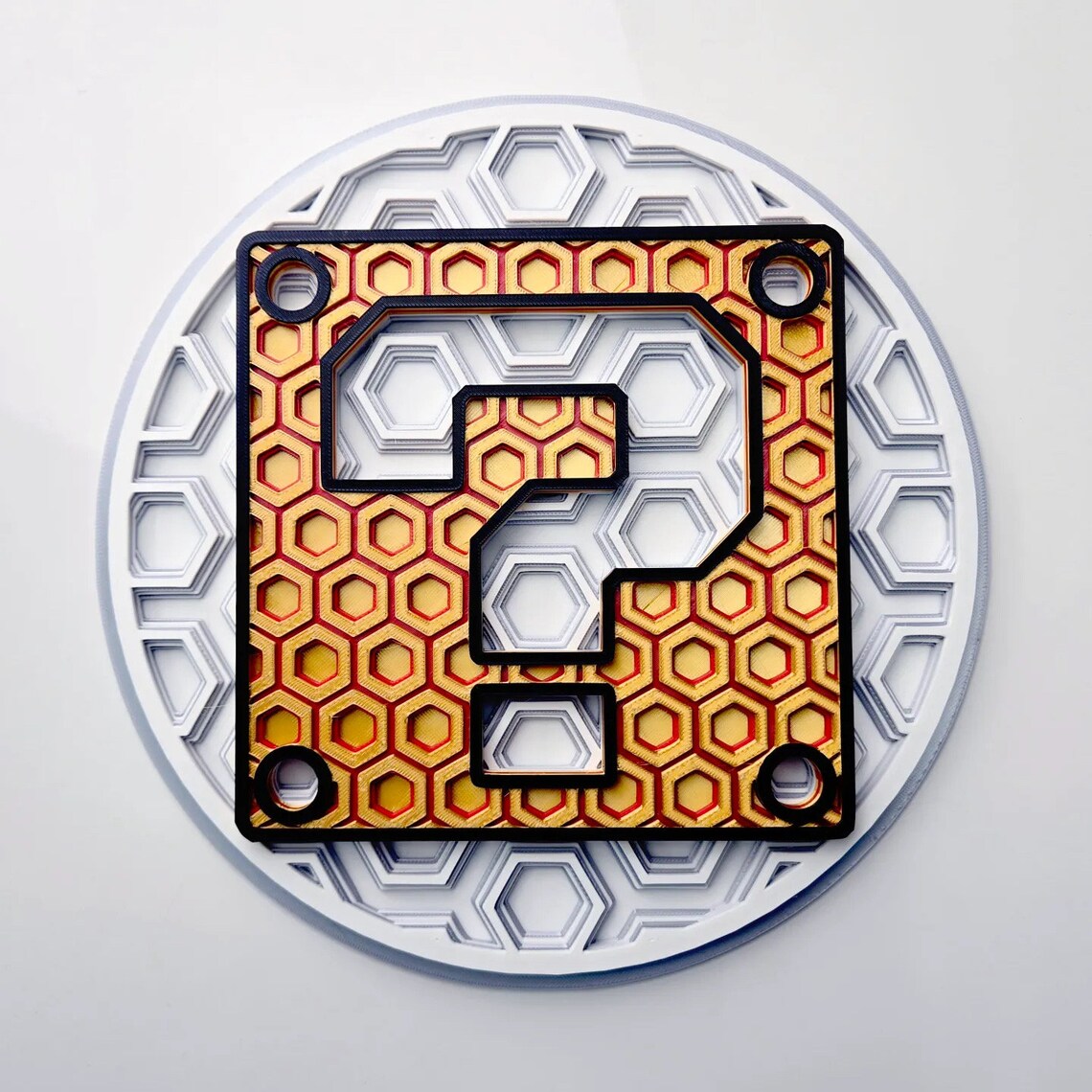 Super Mario Brothers Question Block Wall Mosaic Decor - Etsy