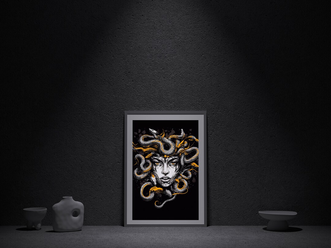 Greek Mythology Medusa Illustration - Etsy