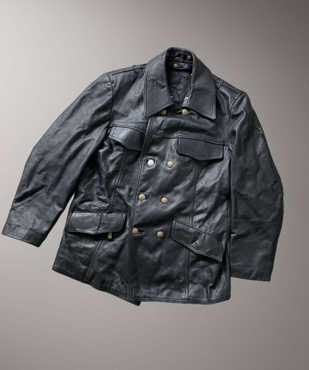 Original Leather Jacket – West German Fire Brigade (west Germany), 1980 ...