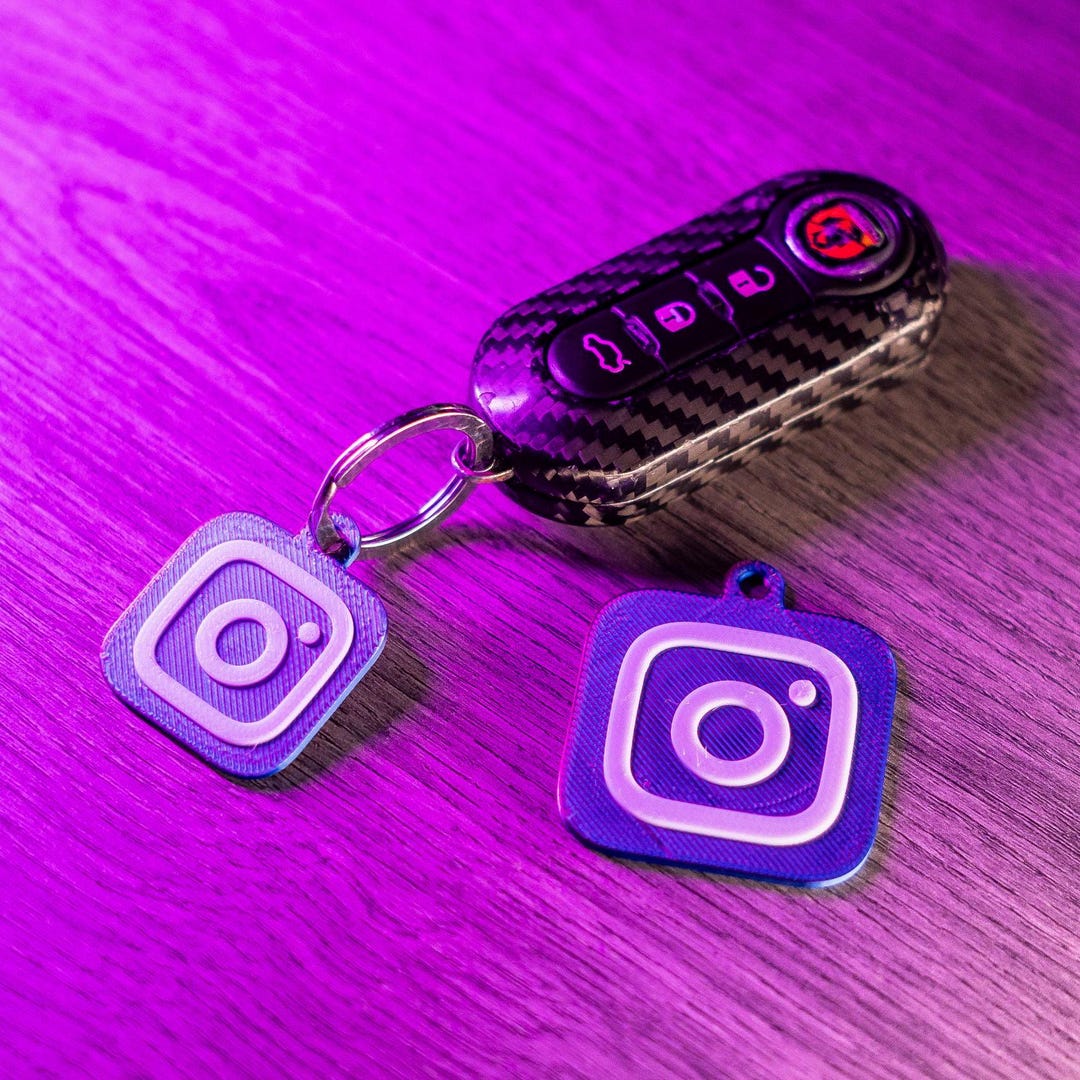 NFC Social Media Keyrings - Etsy