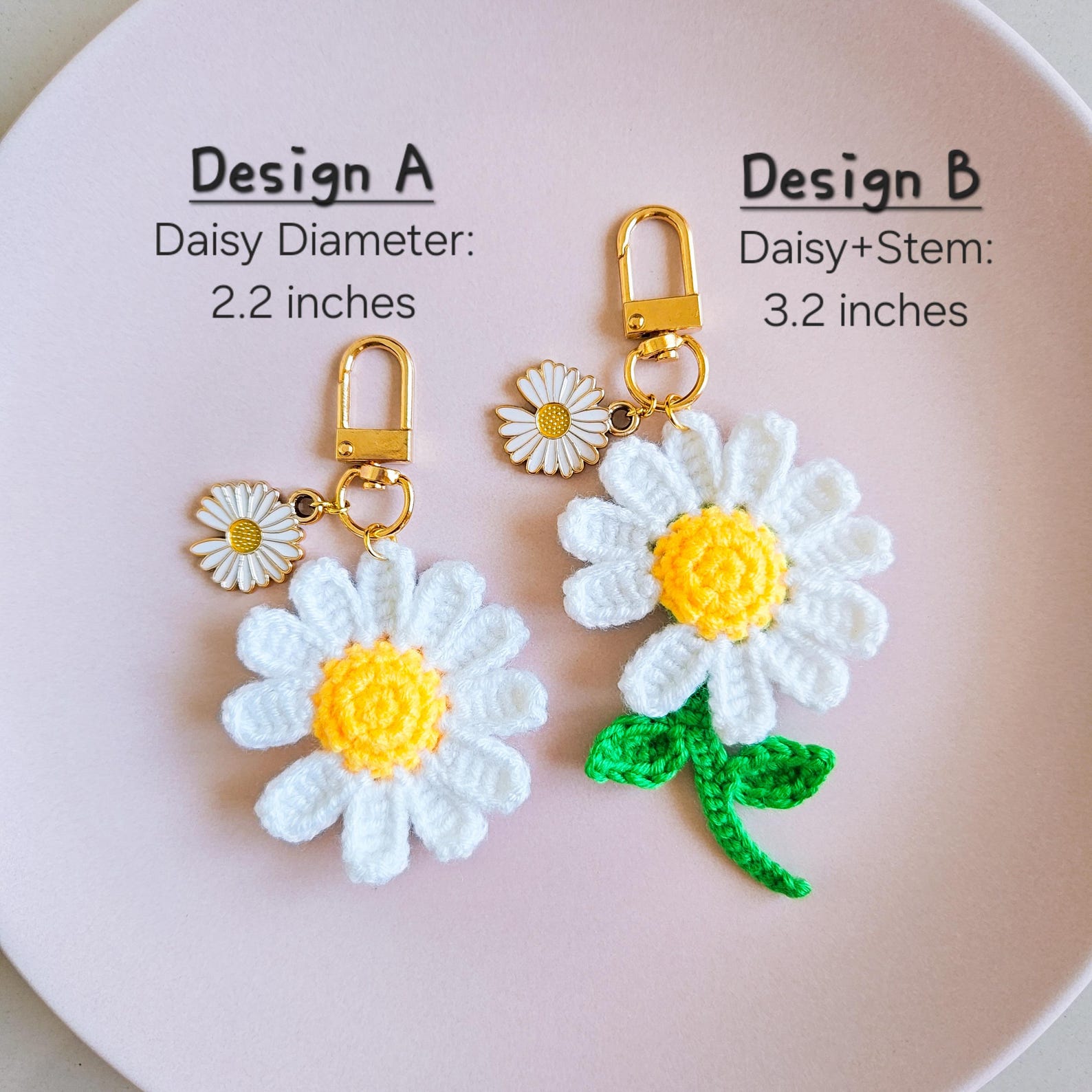 G-dragon Daisy Keychain, Kpop Fans Accessory, Crochet Daisy Flower, G ...