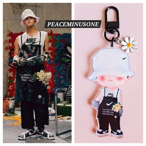 G-dragon Fashion Style Keychain, G Dragon Illustration Keychain, G ...