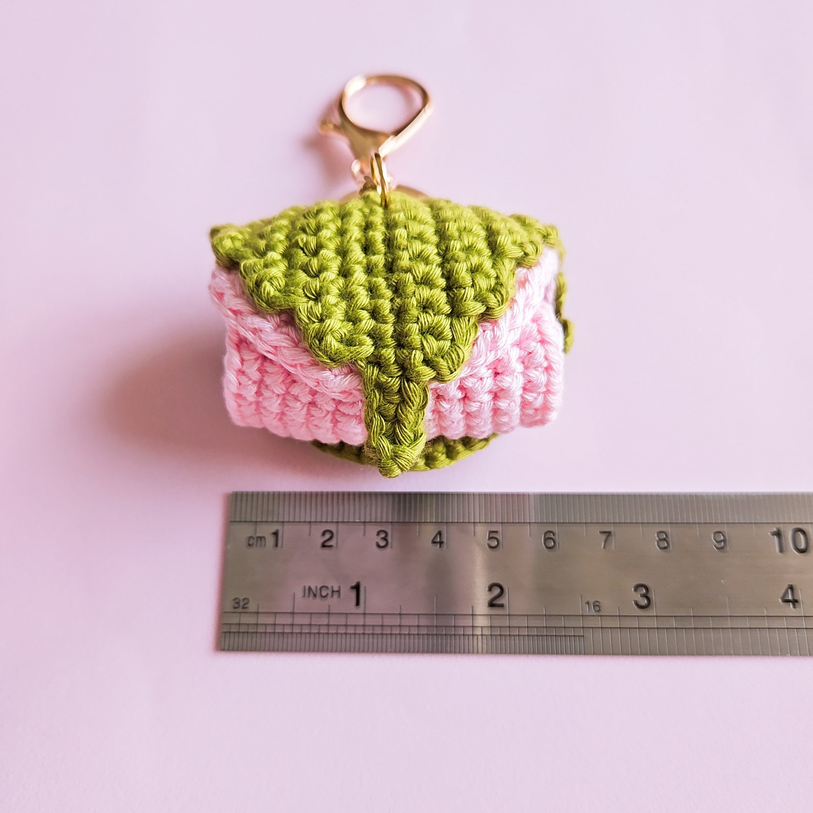 Crochet Sakura Mochi Keychain, Crochet Taiyaki Keychain, Crochet Dango ...