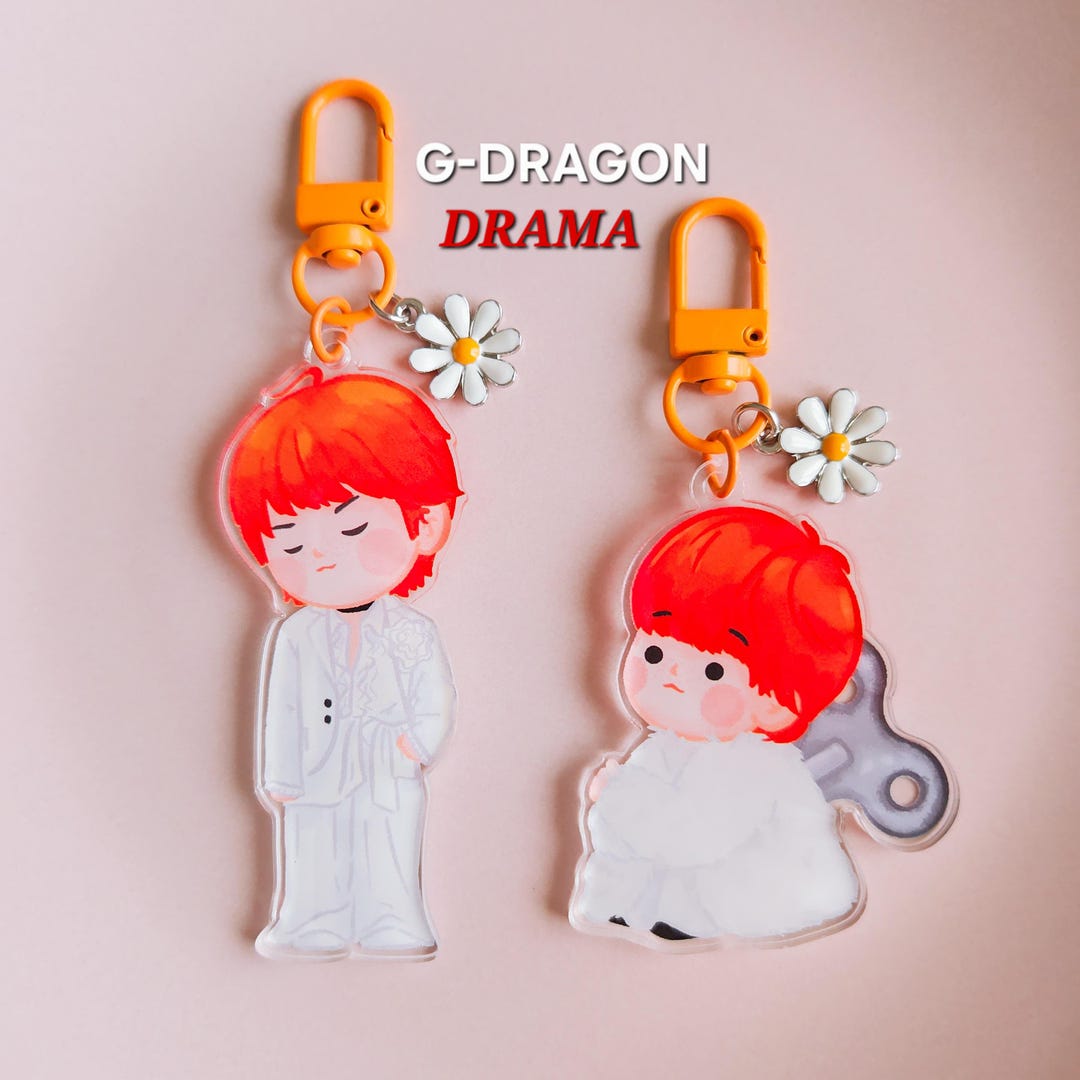 G-dragon DRAMA MV Keychain, G Dragon Übermensch Keyring, Kpop Keyring ...