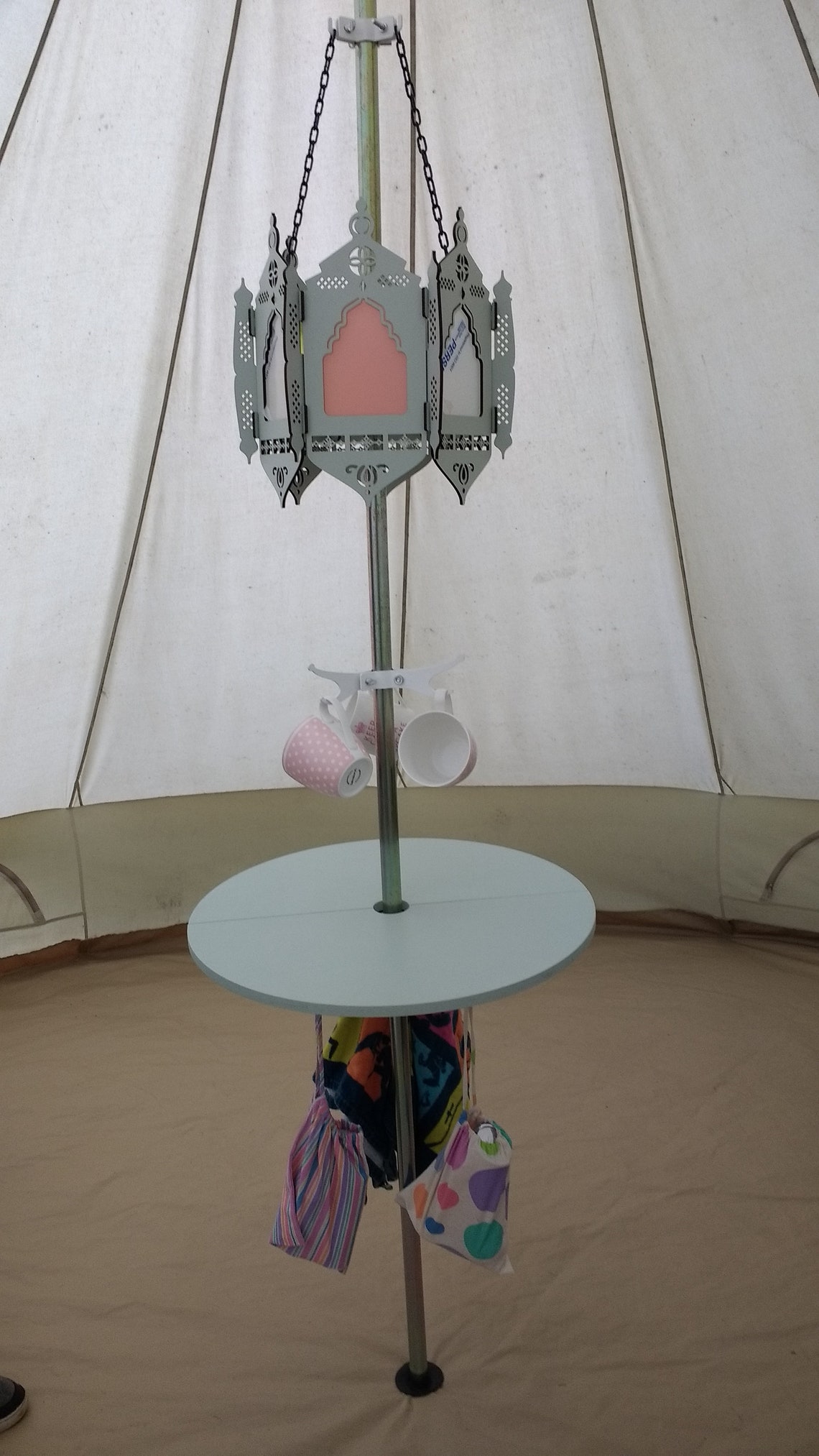 Bell Tent Pole Table - Fully Adjustable (25-50mm Dia. Poles). Glamp ...