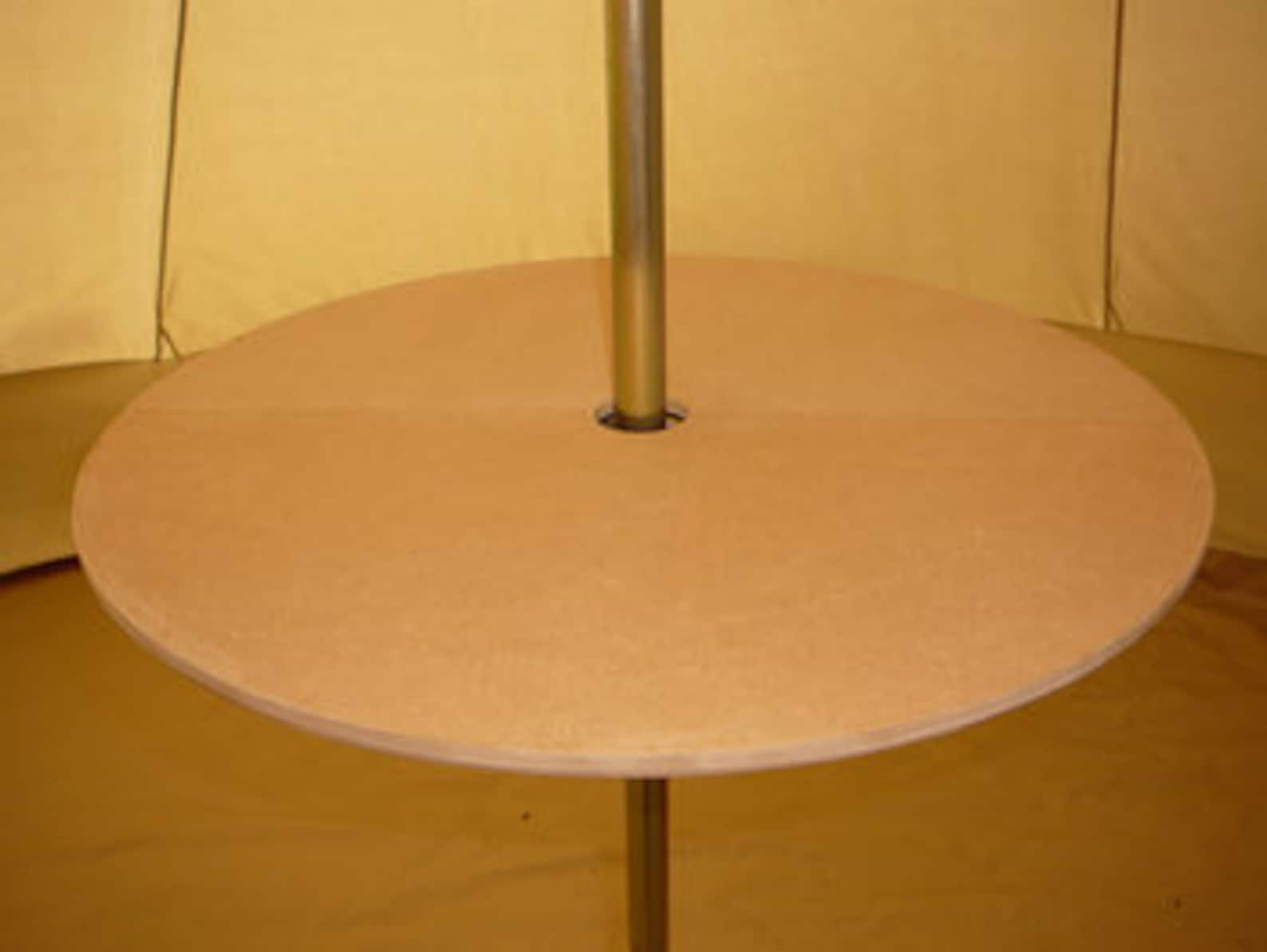 Bell Tent Pole Table - Fully Adjustable (25-50mm Dia. Poles). Glamp ...