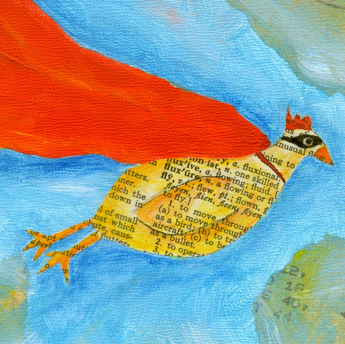 Super chicken limited edition print | Etsy