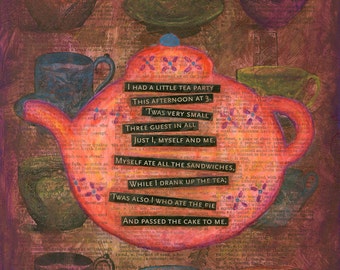 Tea party poem | Etsy