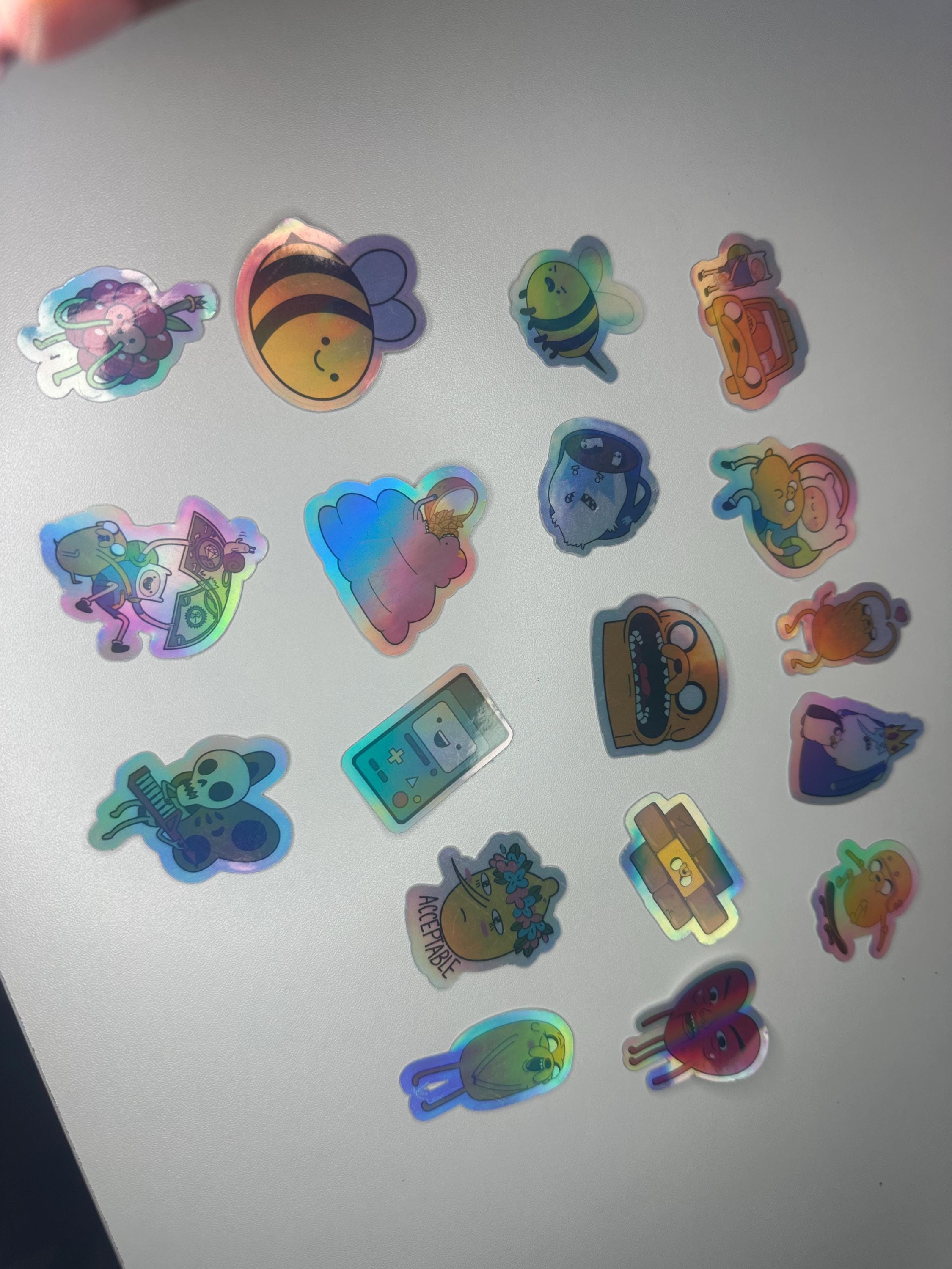 Adventure Time Stickers: Set of 56 Fun and Vibrant Decals for Laptops ...