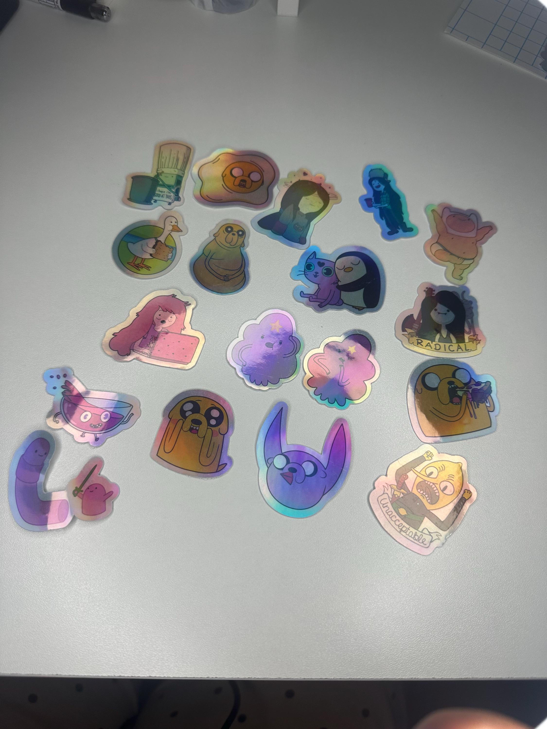 Adventure Time Stickers: Set of 56 Fun and Vibrant Decals for Laptops ...