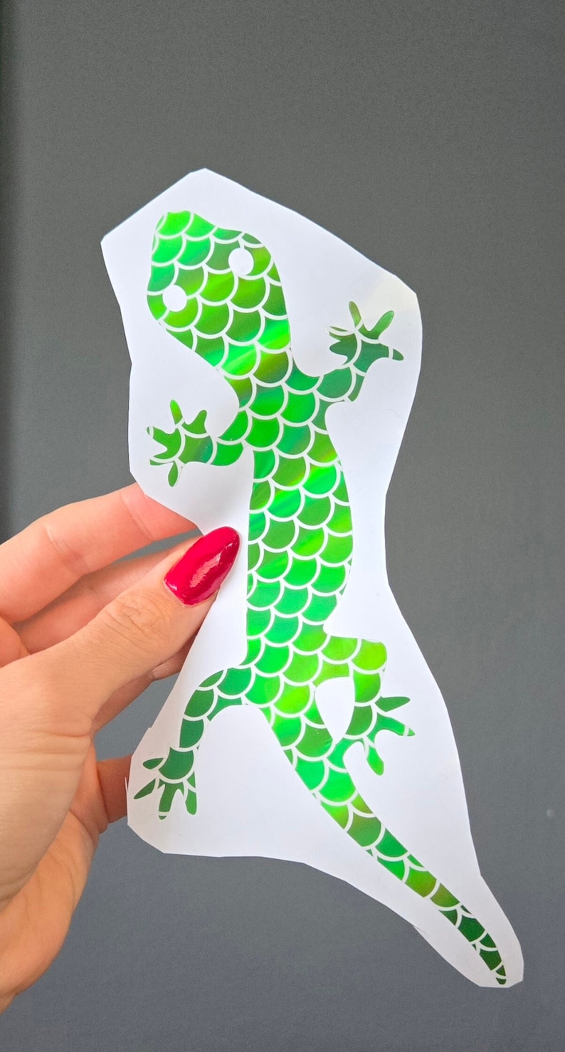 HOLOGRAPHIC LIZARD DECAL - Etsy