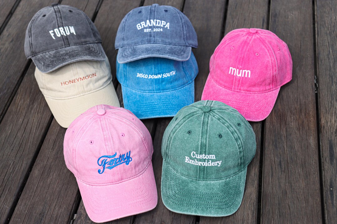 Personalized Embroidered Unisex Cap With Your Text for Bestman Gift ...