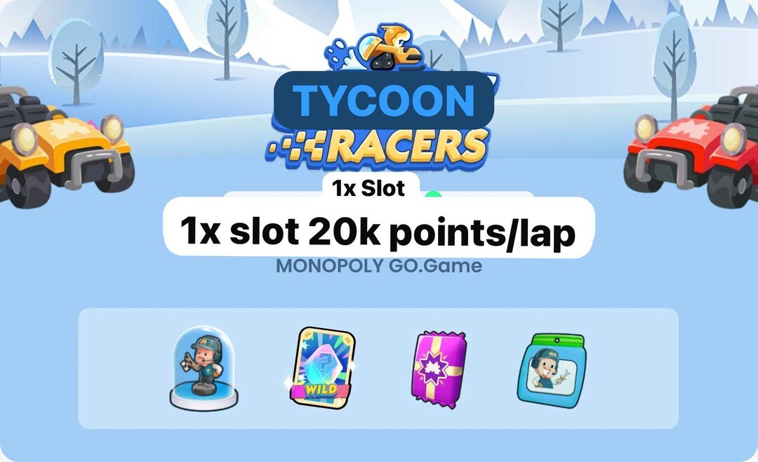 Monopoly_go - Tycoon Racers Event 20k Point per Round / Lap 1 Slot - Etsy