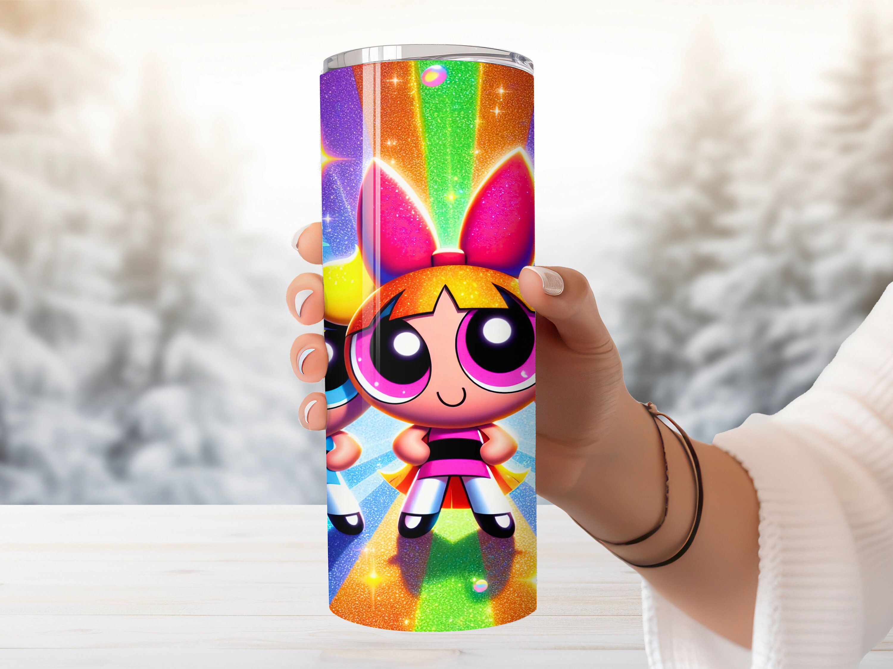 Powerpuff Girls Tumbler Wrap, 20oz Skinny Tumbler Design, Powerpuff ...