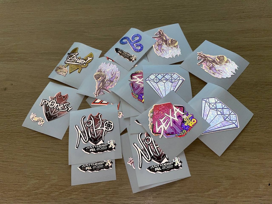 Real Life Reflective CS:GO Stickers ANY - Create Your Set - Etsy