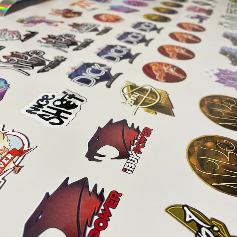 Titan Holo Stickers - Etsy