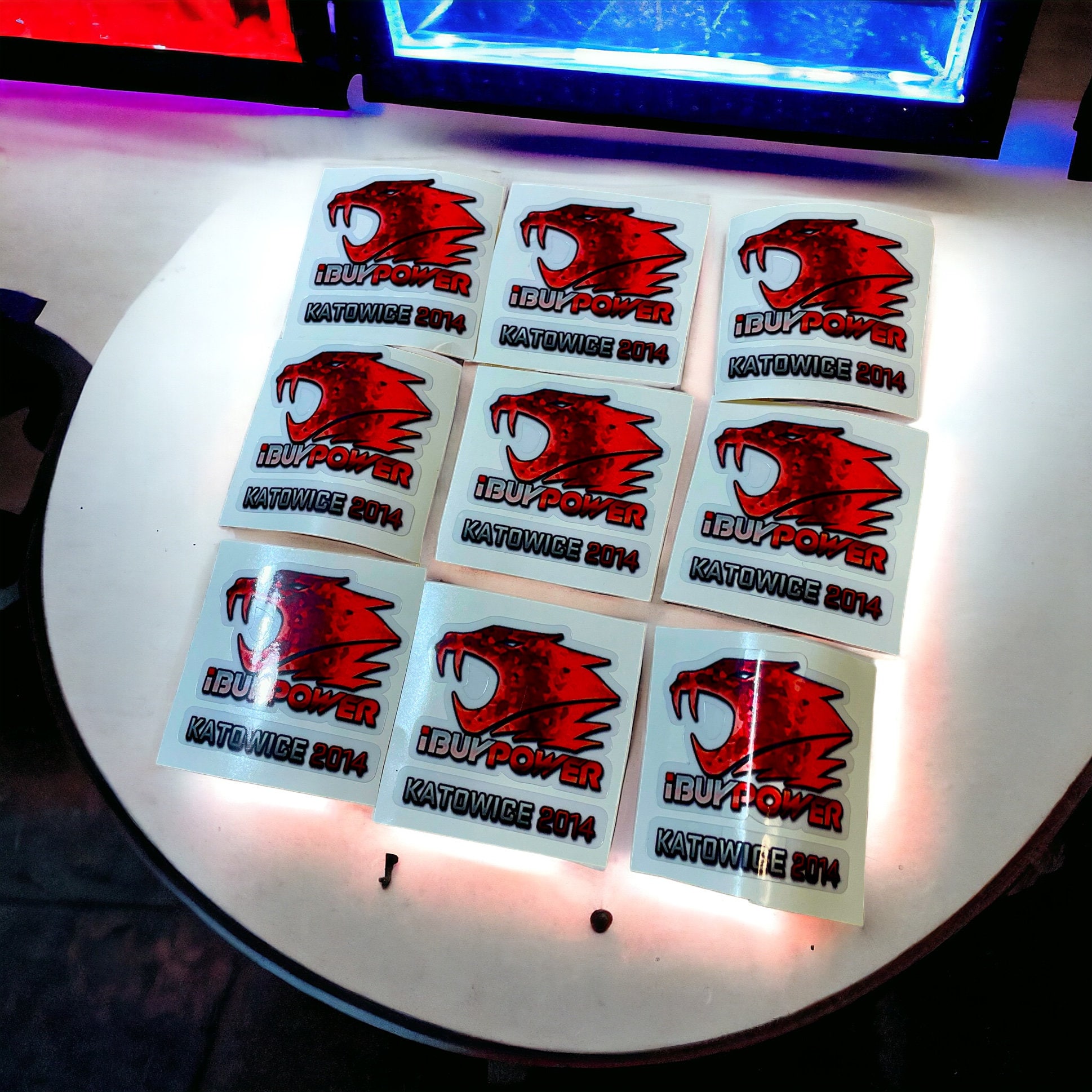 X5 Ibuypower & X5 Titan Holo Katowice 2014 CSGO Stickers in Real Life ...