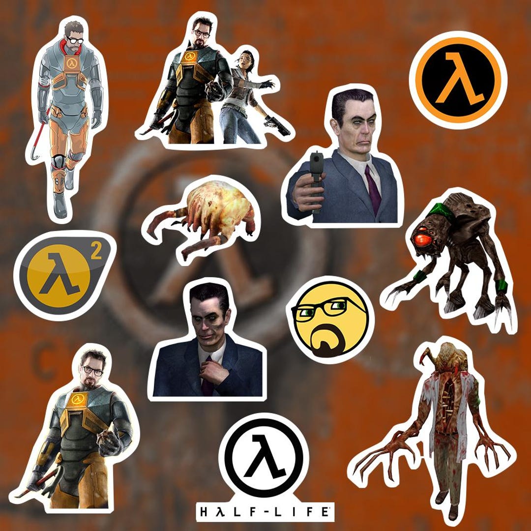 X12 Half Life Game Stickers Decals Pack - Vinyl High Quality Gamers ...
