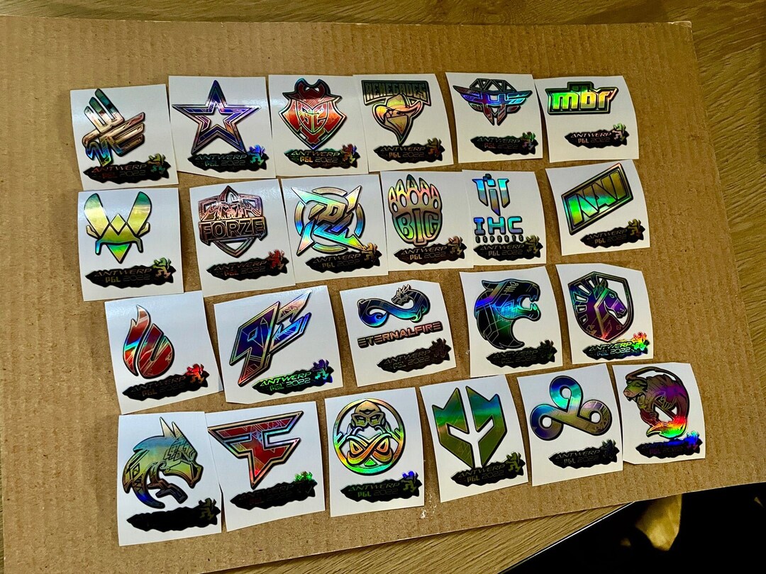 Any Antwerp 2022 Stickers From CS GO in Real Life IRL Set Navi Fnatic ...