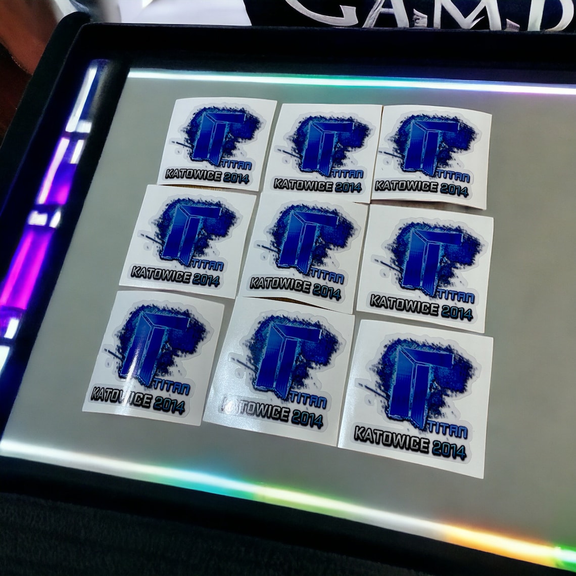 X5 Ibuypower & X5 Titan Holo Katowice 2014 - CSGO Stickers in Real Life ...