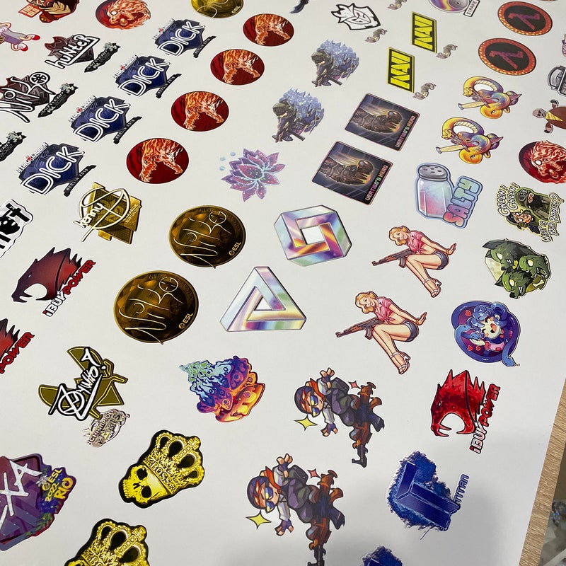 Titan Holo Stickers - Etsy