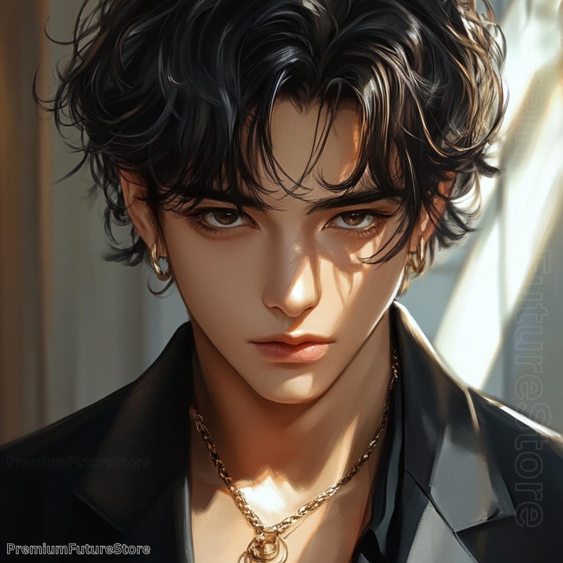 Anime Profile Picture | Boy Avatar Character Art | Fanart Gift for ...