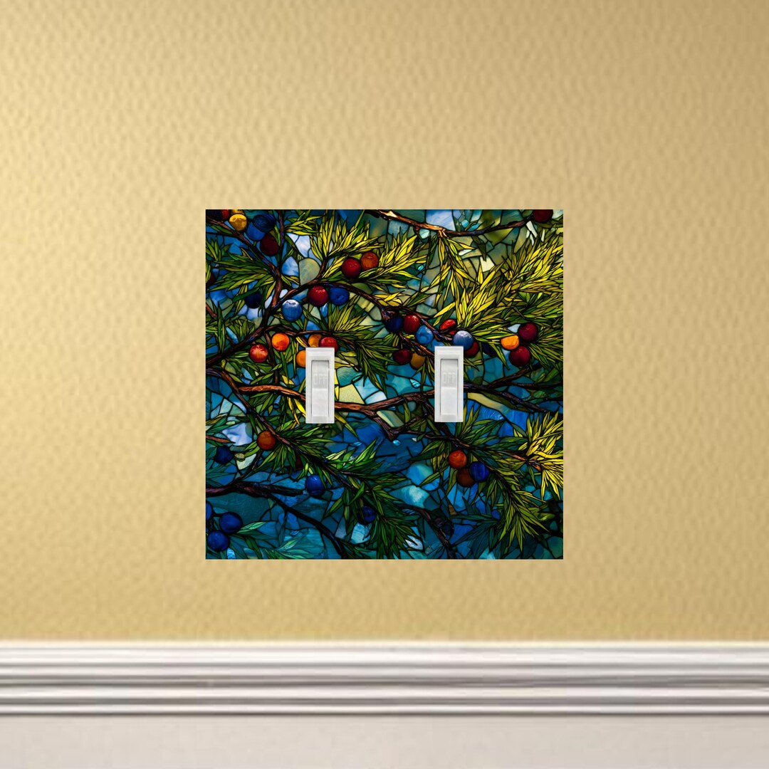 Juniper Bloom Light Switch Plate Outlet Cover Rocker Plate Wall Plate ...