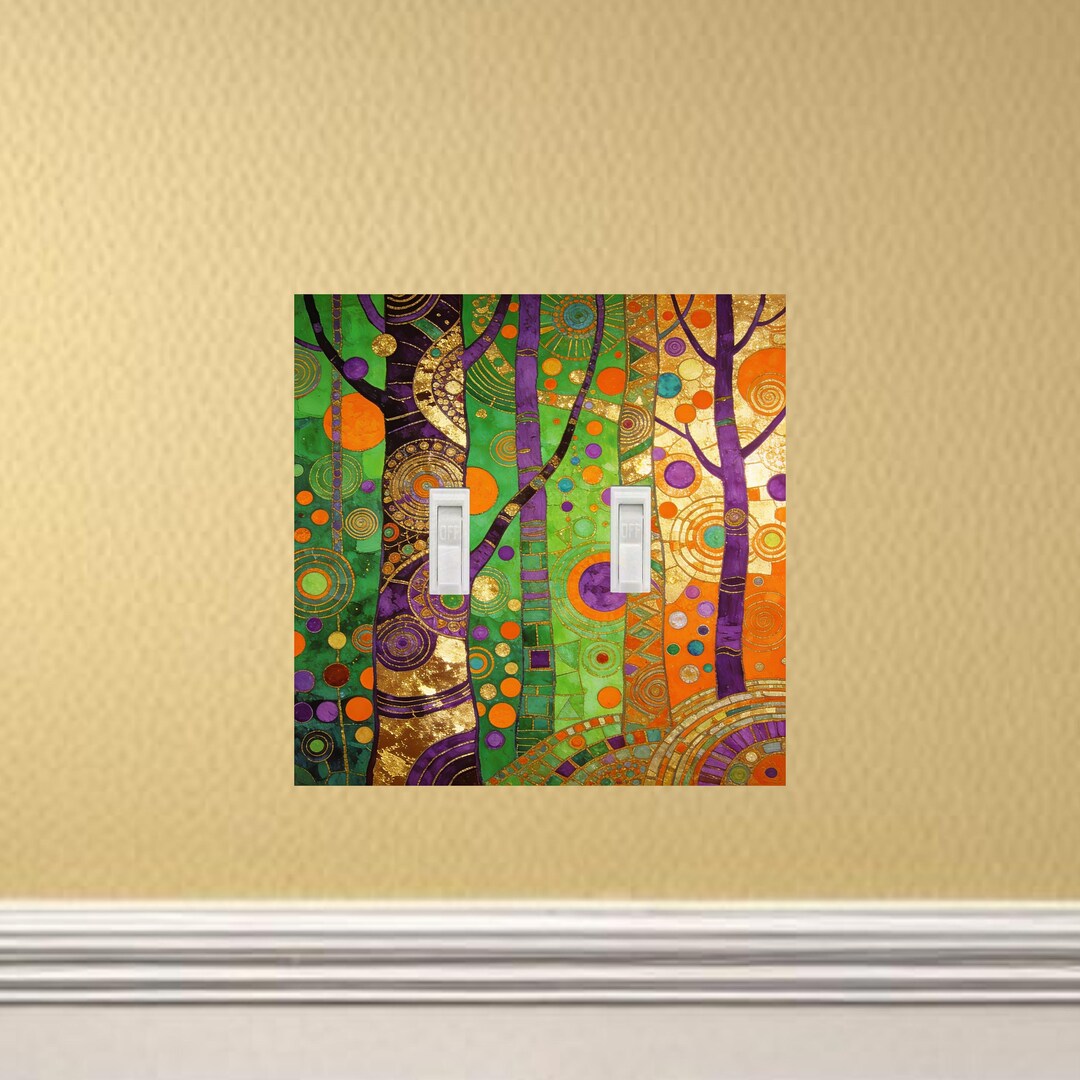 Confetti Forest Light Switch Plate Outlet Cover Rocker Plates Wall ...