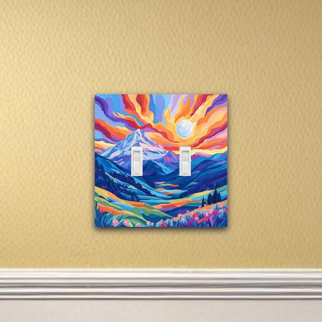 Linear Luxe! Custom Switch Plate-modern Style Wall Art-wall Switch ...