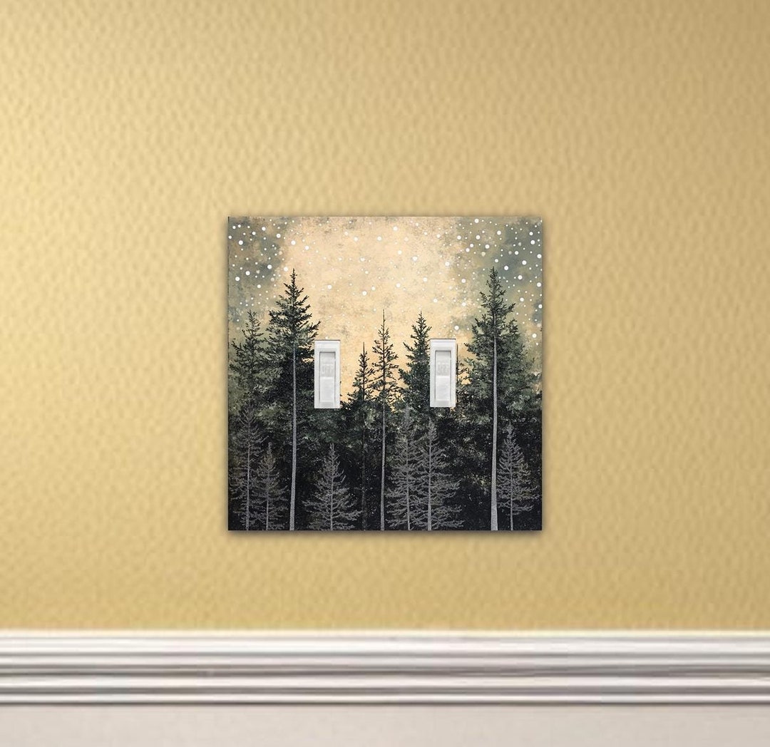 Beautiful Trees Light Switch Plate Outlet Cover Switch Cover Home Decor ...