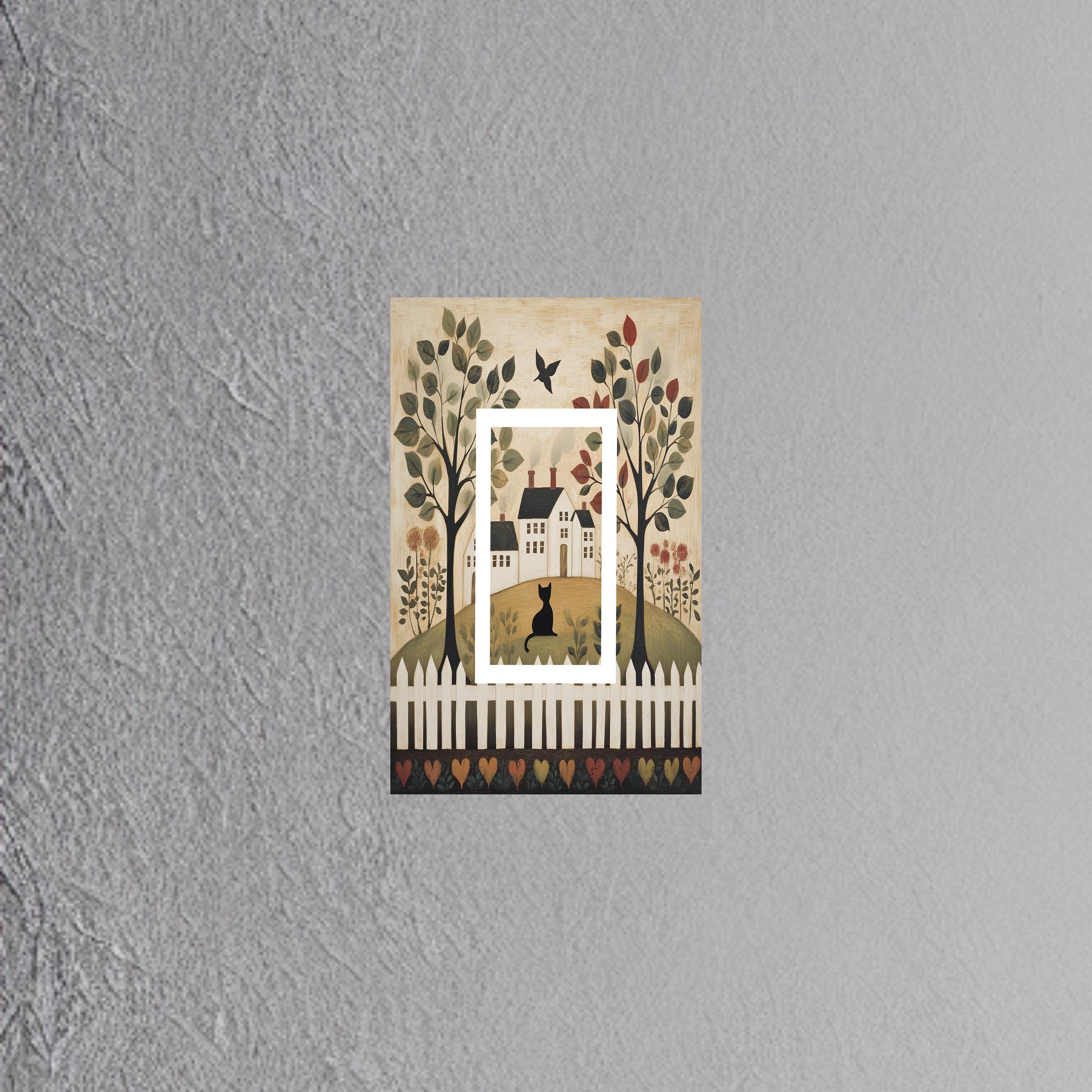 Whimsy Homestead Wall Switch Plate Outlet Cover Light Switch Plate Wall ...