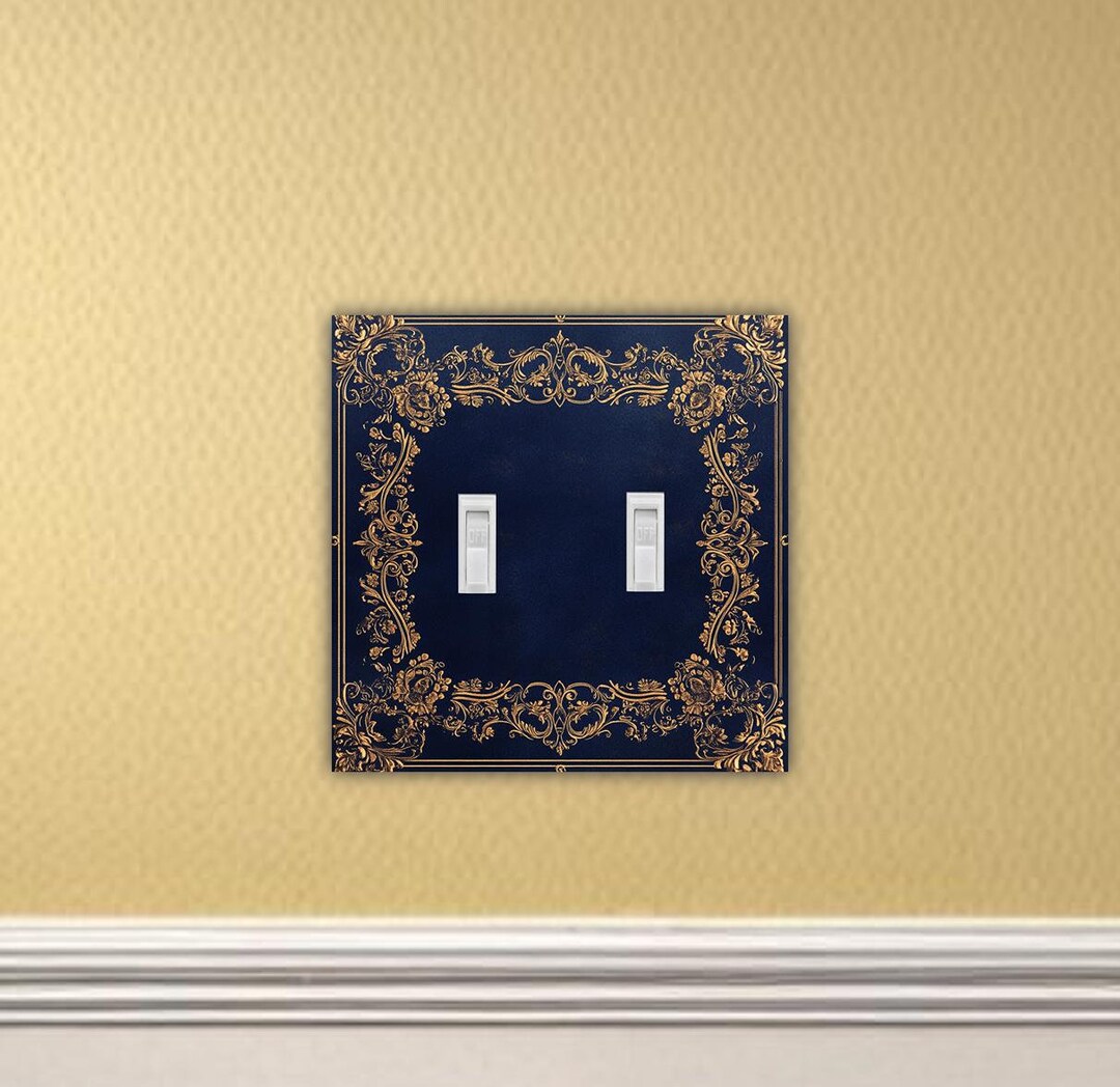 Golden Victorian Design Light Switch Plate Outlet Cover Switch Cover ...