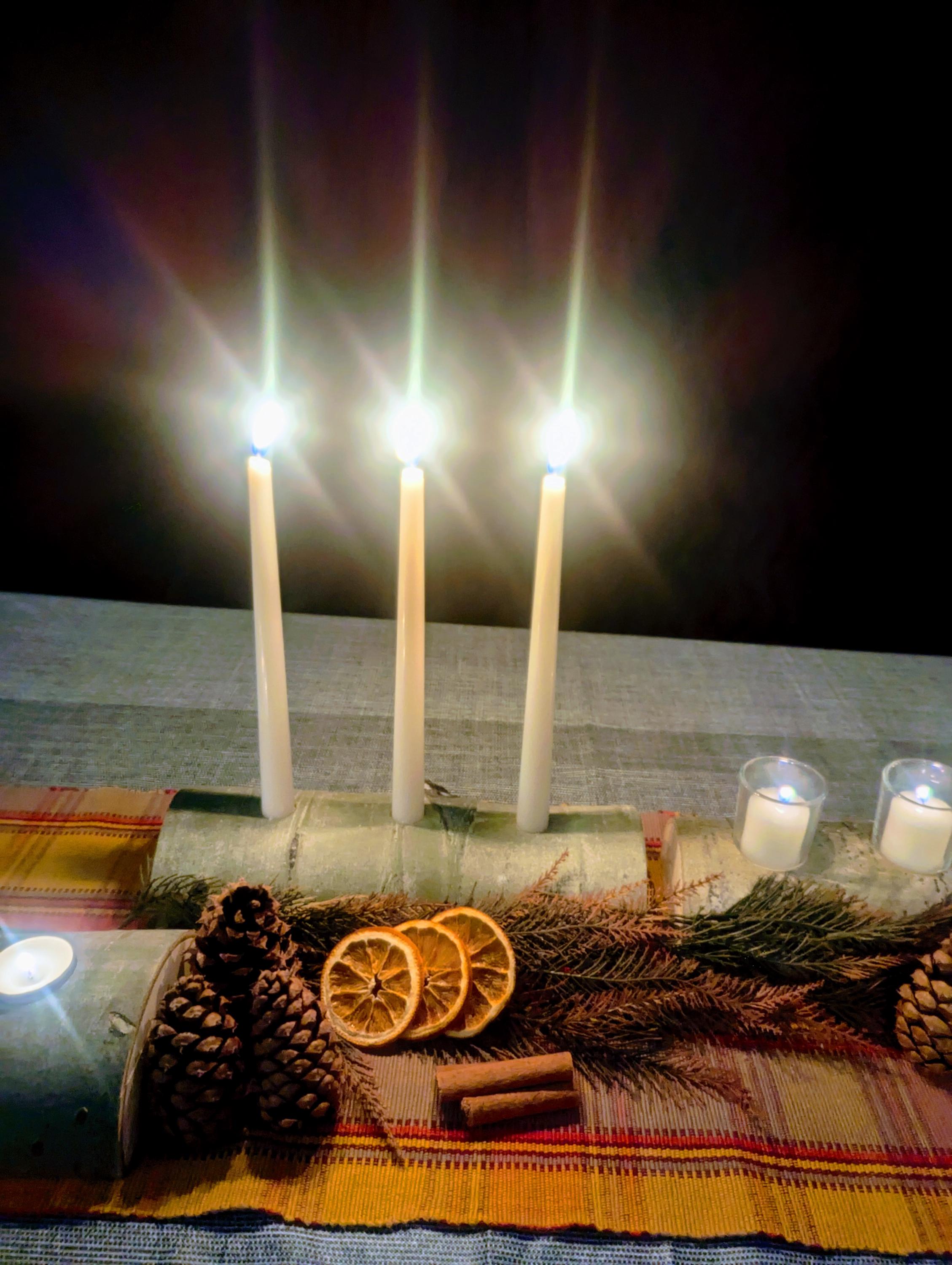 Half Aspen Log Candle Holder. Christmas Yule Log. Perfect for That Cozy ...