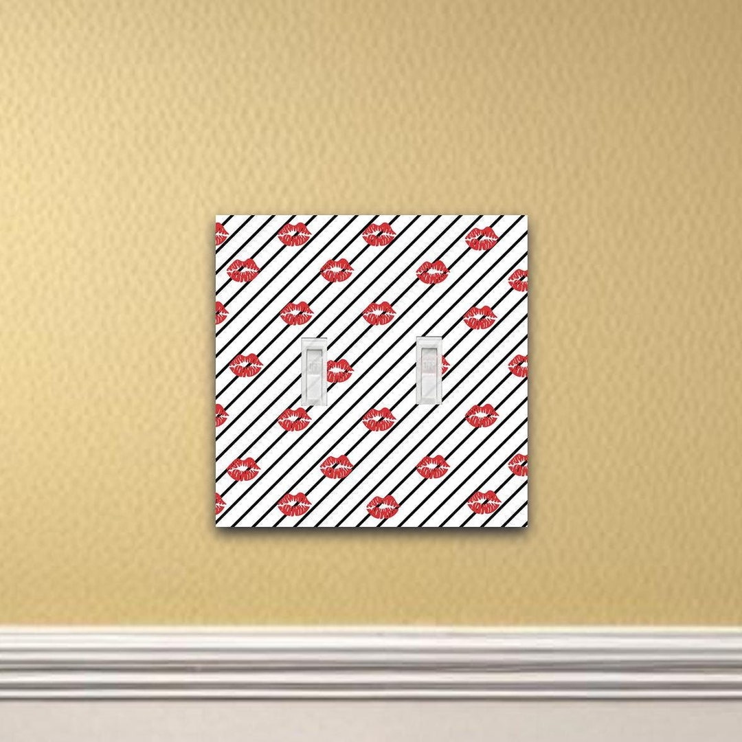 Many Kisses Custom Switch Plate Light Switch Plate Wall Switch Plate ...