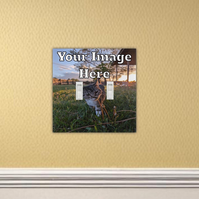 Custom Image Light Switch Plate Cover, Personalized Wall Decor - Etsy