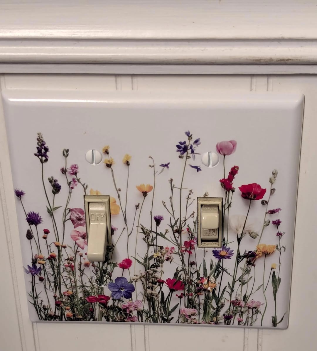 Wildflowers Wall Plates Outlet Cover Switch Cover Home Decor Switch ...