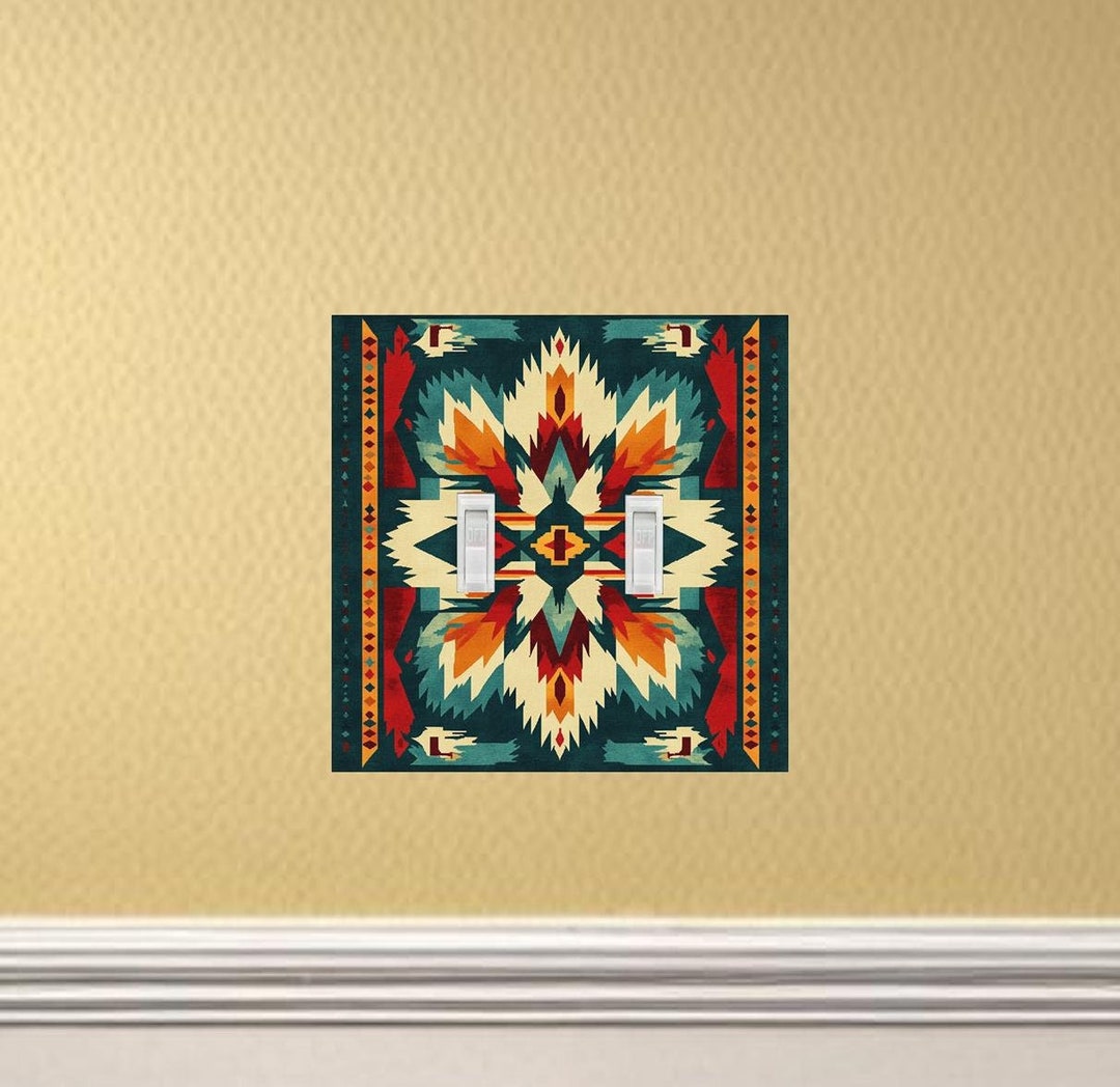 Anasazi Turquoise Southwestern Art Design Switch Plate Cover Outlet ...