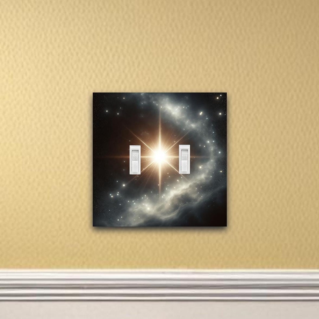 Cosmic Starburst Light Switch Plate Rocker Cover Outlet Blank ...