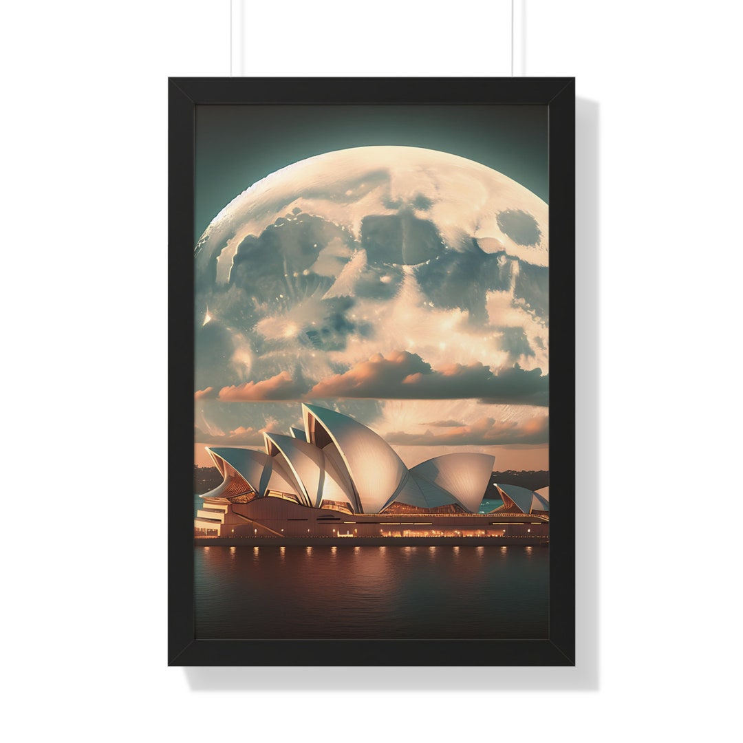 Sydney Opera House Framed Vertical Poster - Etsy
